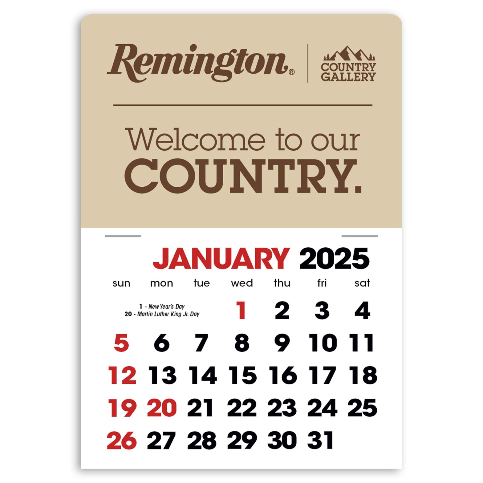 Country Gallery Stick Up Calendar – Country Gallery Calendars ...